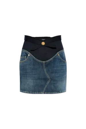 Balmain Denim Skirt