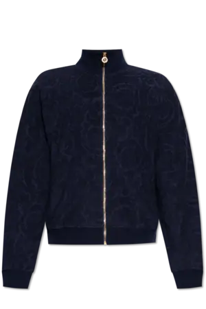Versace Barocco Jacquard Cotton Sweatshirt