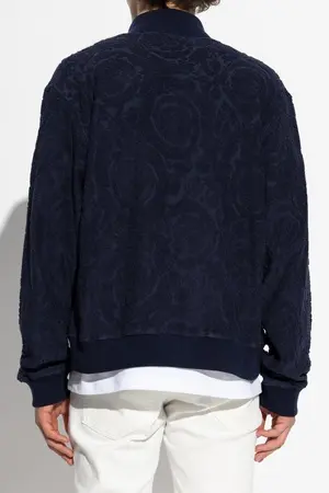 Versace Barocco Jacquard Cotton Sweatshirt