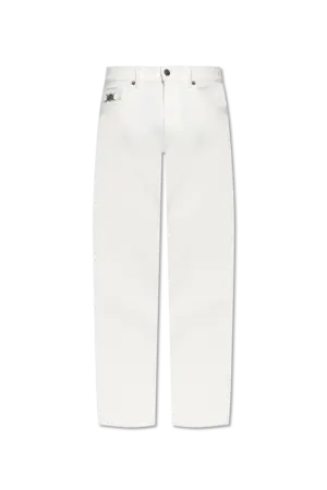 Versace Tapered-leg Jeans With Medusa Motif