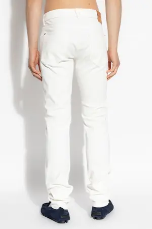Versace Tapered-leg Jeans With Medusa Motif