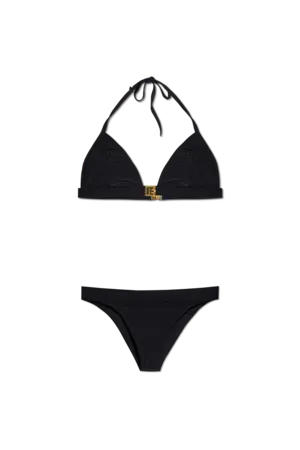 Balmain Geometric Two-piece Swimsuit - Black