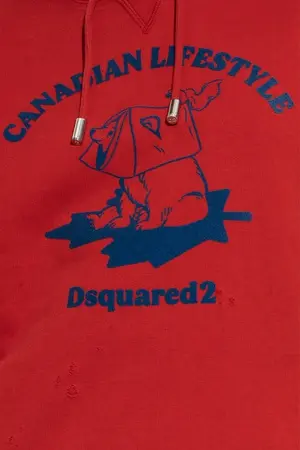 Dsquared2 Logo Sweatshirt - Red