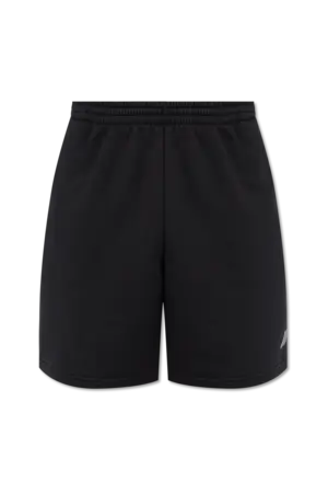 Balenciaga Cotton Shorts With Printed Logo