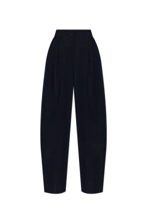 Alexander McQueen Wide-leg Pleated Trousers