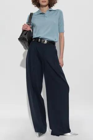Alexander McQueen Wide-leg Pleated Trousers
