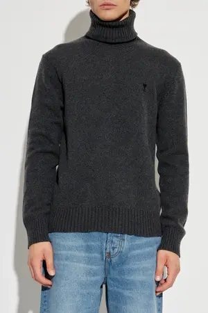 Ami Cashmere Turtleneck Sweater