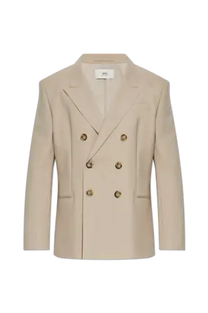 Ami Wool Blazer - Beige