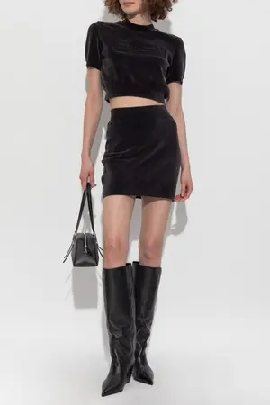 Alexander Wang Ribbed Knit Mini Skirt