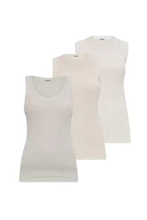 JIL SANDER Three-pack Of Cotton Tops