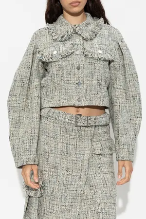 GANNI Tweed Blazer