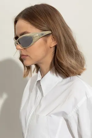 Balenciaga Acetate Sunglasses With Designer Logo
