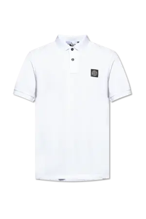 Stone Island Polo With Logo - White