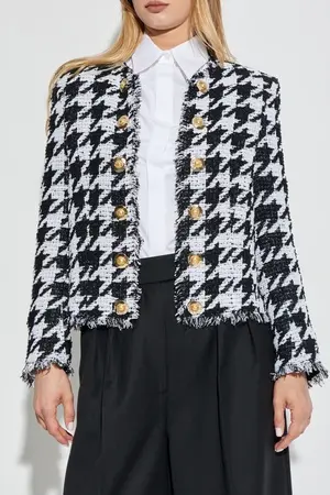 Balmain Houndstooth Tweed Blazer