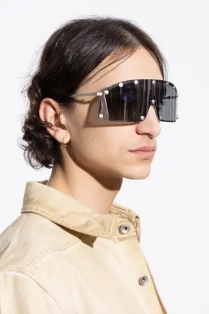 Rick Owens Rimless Visor Sunglasses - Silver