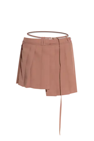 Acne Studios Asymmetrical Pleated Mini Skirt