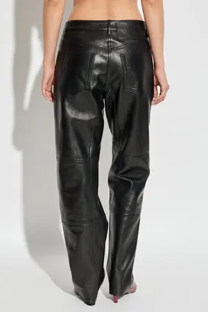 JIL SANDER Leather Trousers