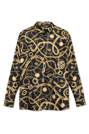 Balmain Silk Shirt With Print