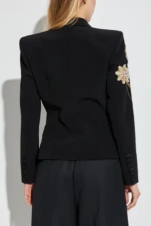 Balmain Blazer With Shimmering Appliqués