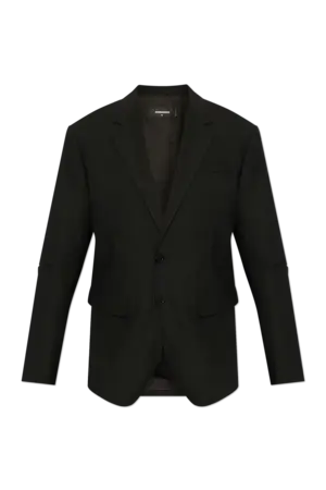 Dsquared2 Blazer With Wool Finish - Black