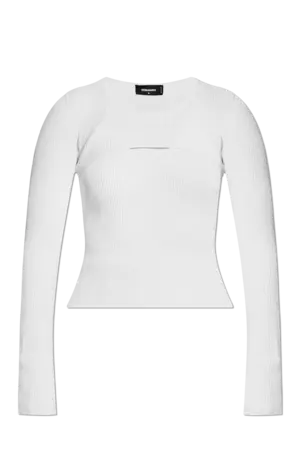Dsquared2 Ribbed Long-sleeve Top