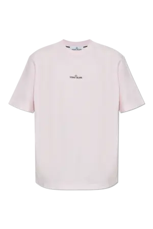 Stone Island T-shirt With Logo - Pink