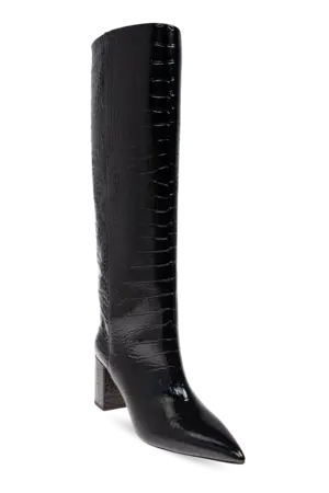 Paris Texas Anja Crocodile-embossed Knee-high Boots