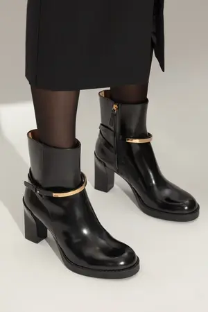 TOD’S Heeled Patent Leather Ankle Boots