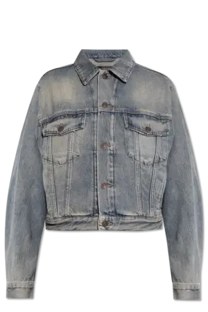 Balenciaga Logo Denim Jacket