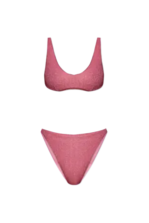 Oseree Lurex Two-piece Swimsuit - Pink