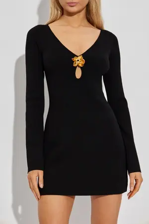 Cult Gaia Mani Knit Mini Dress With Appliqu