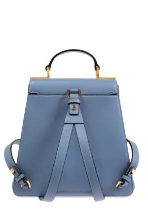 Marni Leather Trunkaroo Backpack - Blue