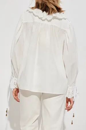 Chloé Top With Openwork Ruffles