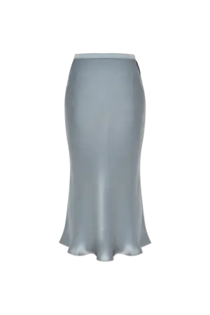 ANINE BING Silk Midi Skirt
