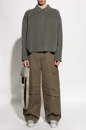 Acne Studios Wide-leg Cotton Trousers With Pockets