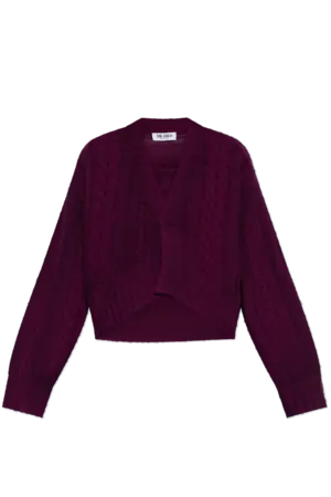 Attico Cable Knit Wool And Cashmere Sweater