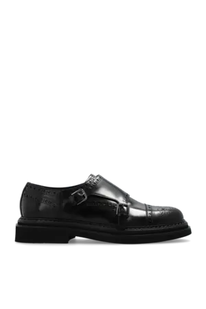 Dolce & Gabbana Leather Oxford Monk Strap Shoes