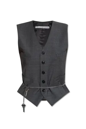 Alexander Wang Wool Vest With Chain Detail