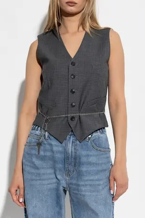 Alexander Wang Wool Vest With Chain Detail