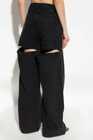 Attico Slit Bootcut Jeans