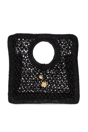 Jacquemus Le Petit Carre Spiaggia Raffia Handbag