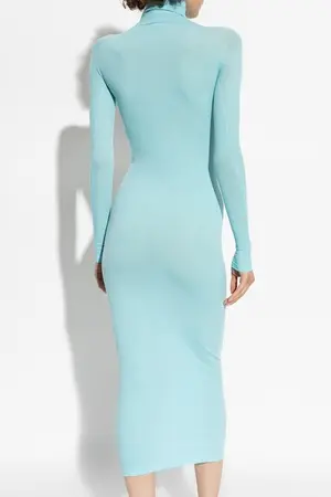Alaïa Turtleneck Midi Dress
