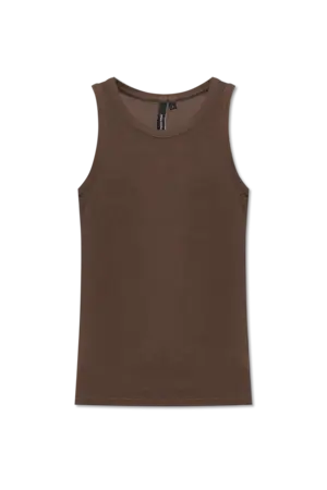 ENTIRE STUDIOS Ribbed Knit Top - Brown