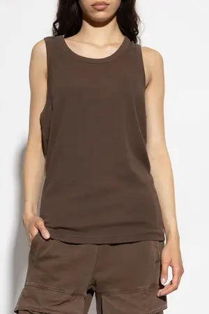 ENTIRE STUDIOS Ribbed Knit Top - Brown