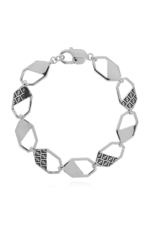 Fendi Brass Link Bracelet - Silver