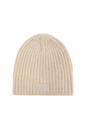 Acne Studios Ribbed Wool Beanie - Cream
