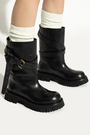 Moschino Leather Ankle Boots