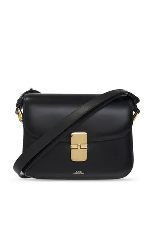 A.p.c. Grace Small Shoulder Bag - Black