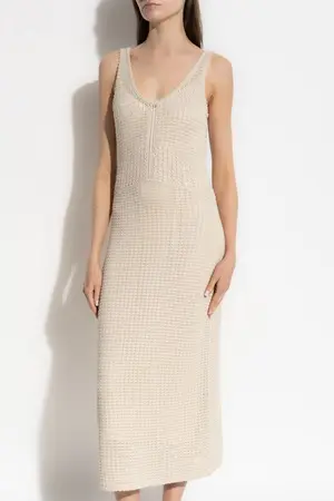 Theory Knit Openwork Midi Dress