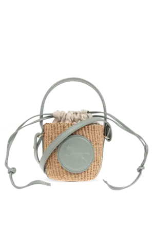 Chloé Horse Medal Mini Bucket Shoulder Bag - Beige